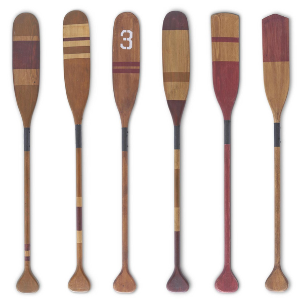 Wooden Paddles with Painted Stripes – Linen & Clove