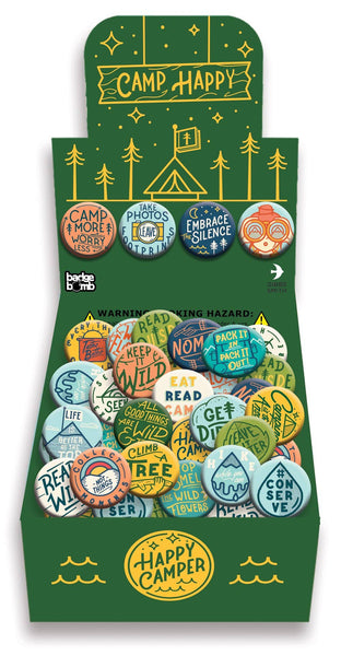Camp Happy Assorted Buttons – Linen & Clove